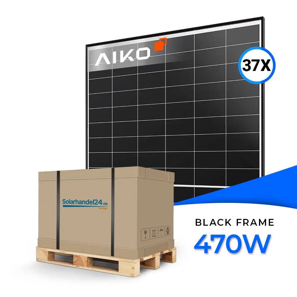 Aiko Solar 470W Glas-Glas Black Frame AIKO-A-MAH54Dw Neostar 2P+ - Pal ...